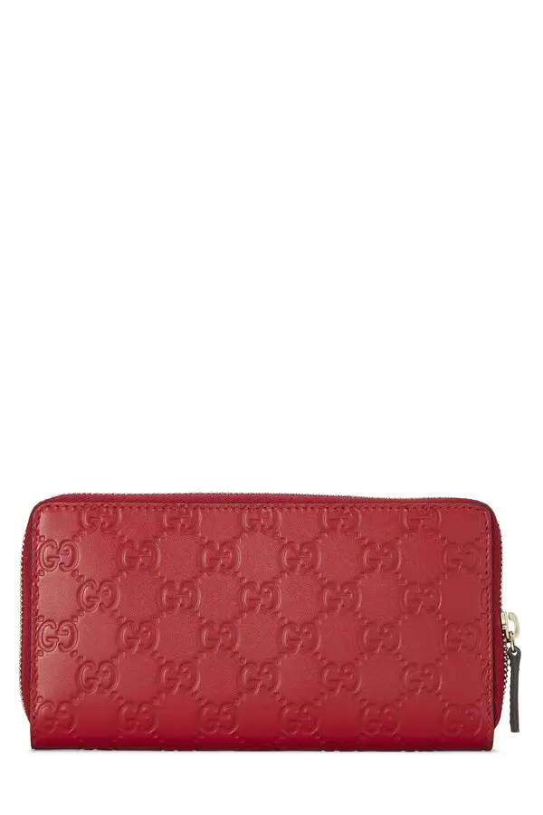 Gucci Ssima Bow Zip Around Wallet