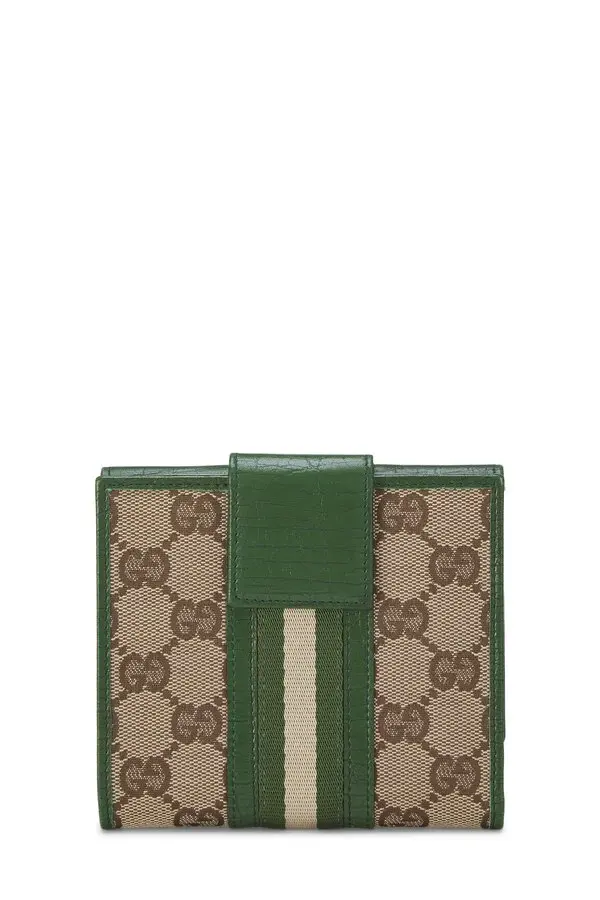 Gucci Original Gg Canvas Web Wallet
