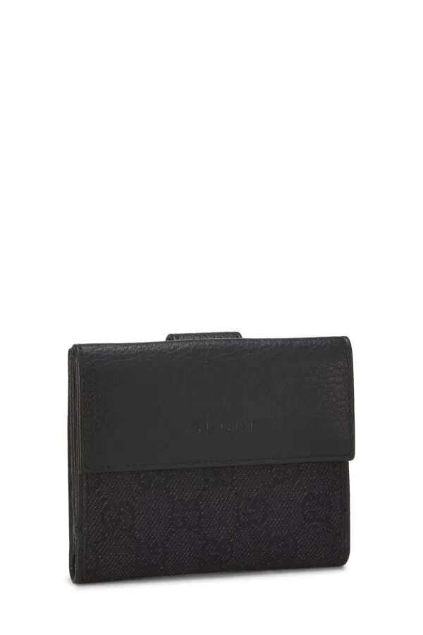 Gucci Gg Denim Compact Wallet