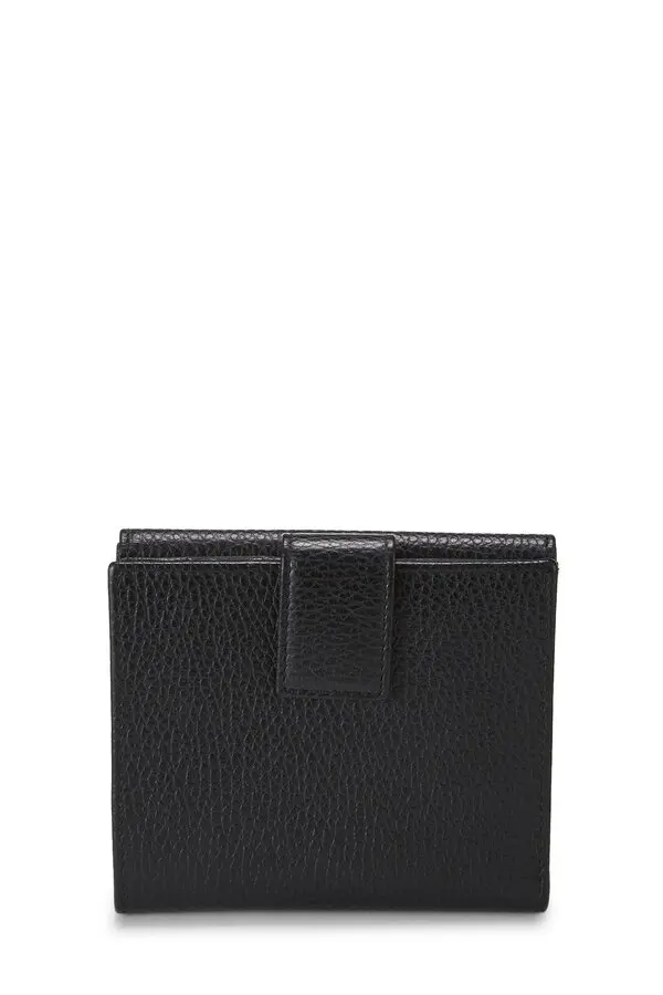 Gucci Grained Interlocking Gg French Flap Wallet