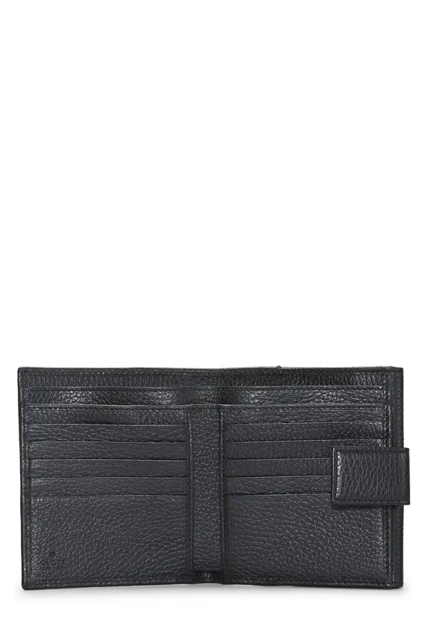 Gucci Grained Interlocking Gg French Flap Wallet