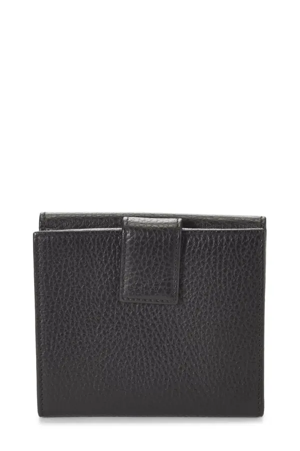 Gucci Grained Interlocking Gg French Flap Wallet
