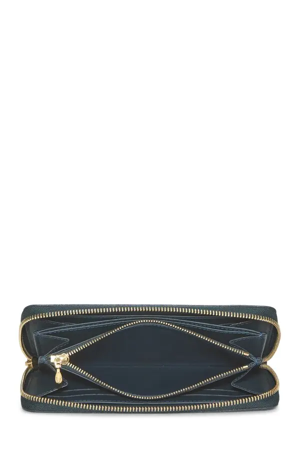 LOUIS VUITTON Vert Bronze Monogram Vernis Zippy Continental Wallet