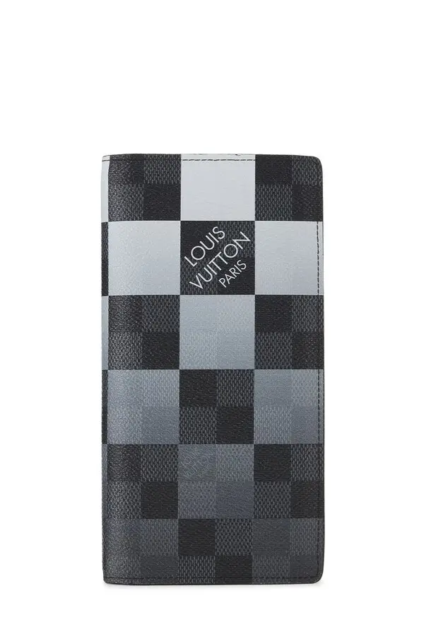 LOUIS VUITTON Damier Graphite Pixel Brazza Continental Wallet - Black