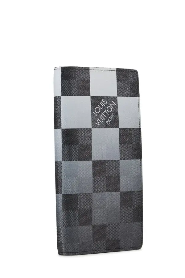 LOUIS VUITTON Damier Graphite Pixel Brazza Continental Wallet