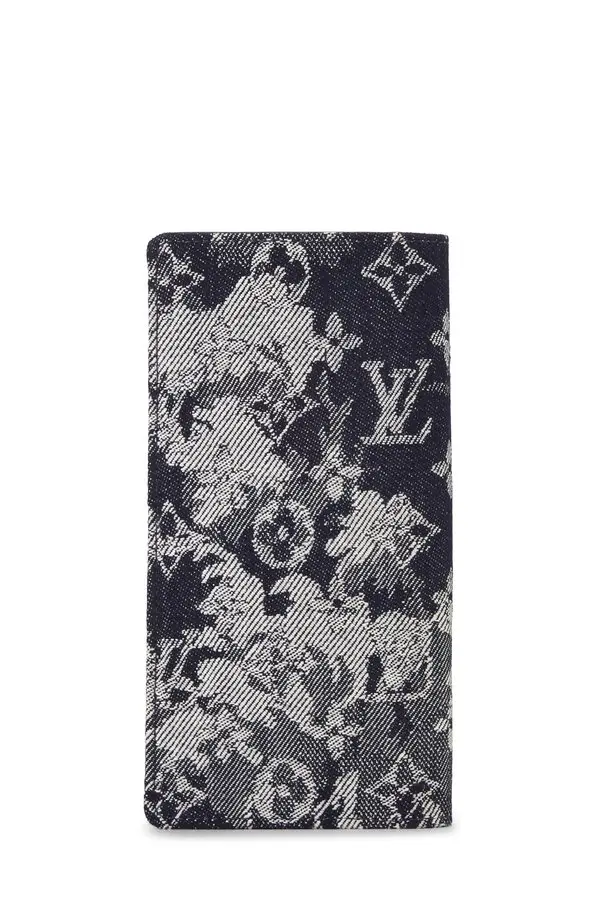 LOUIS VUITTON Monogram Tapestry Denim Brazza Wallet