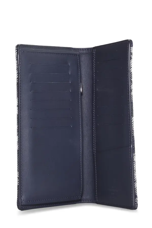 LOUIS VUITTON Monogram Tapestry Denim Brazza Wallet