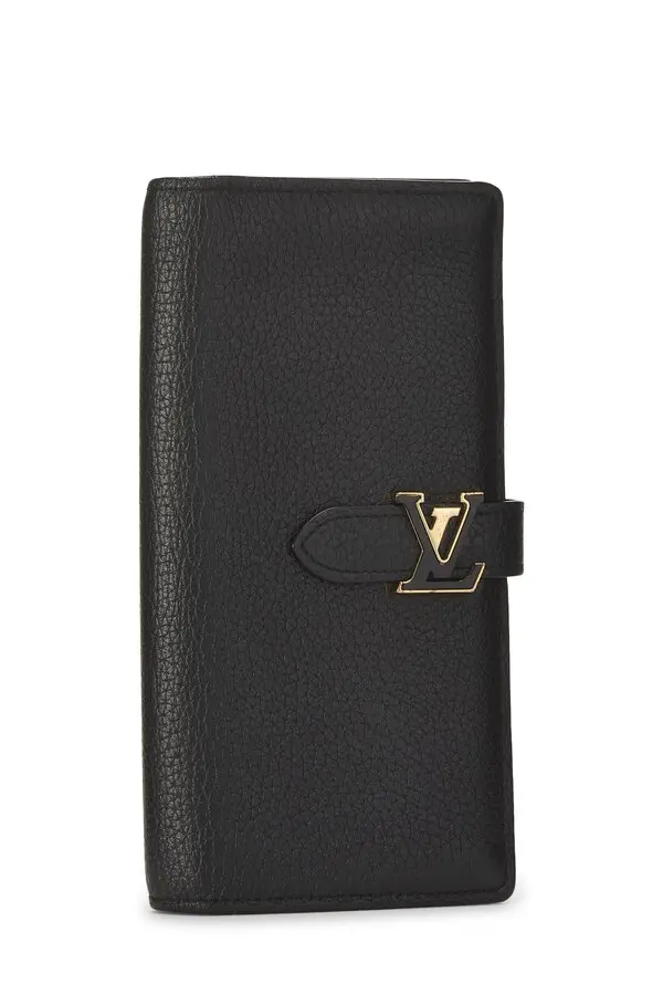 LOUIS VUITTON Taurillon Zippy Vertical Capucines Wallet