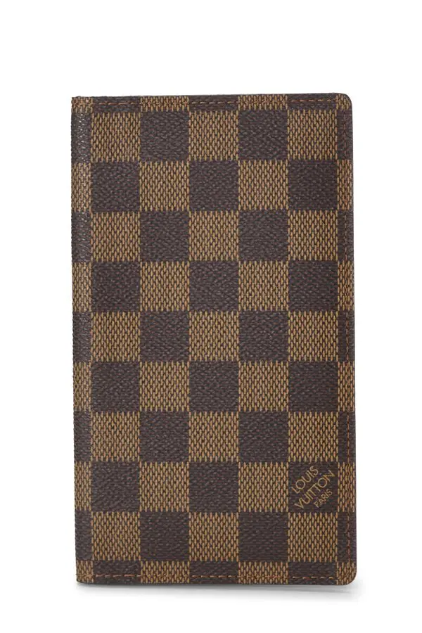 LOUIS VUITTON Damier Ebene Agenda Cover - Brown