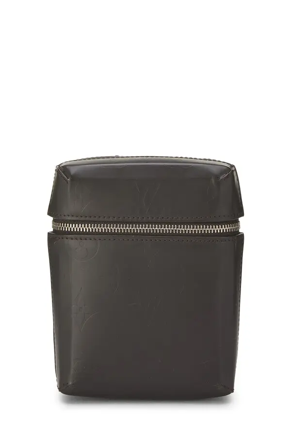 LOUIS VUITTON Monogram Glace Ray Pouch - Brown