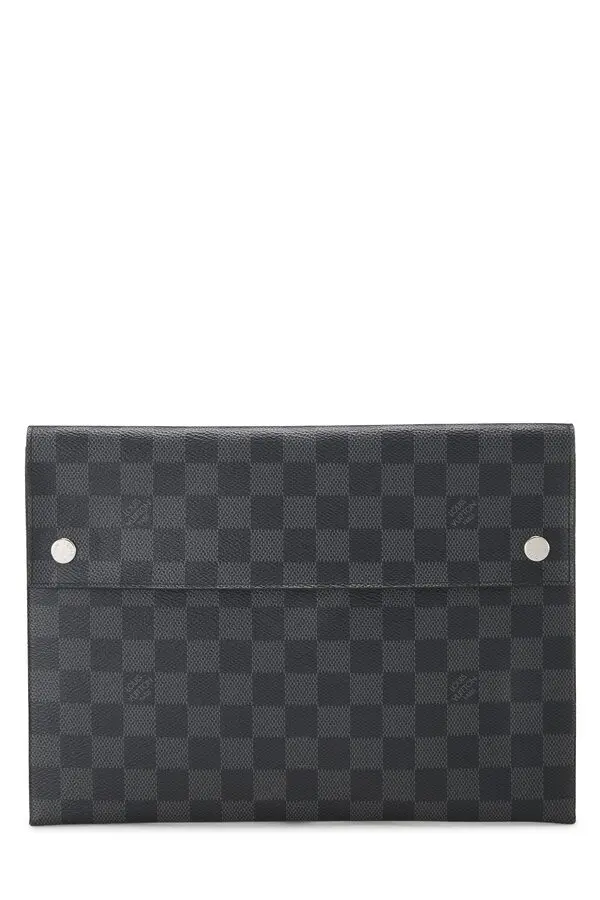 LOUIS VUITTON Damier Graphite Alpha Triple Pochette