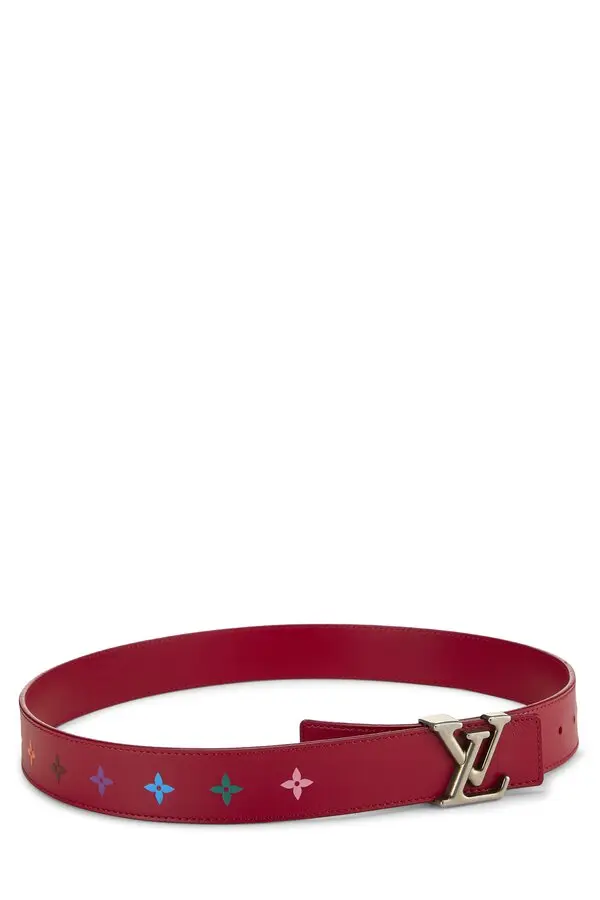 LOUIS VUITTON Calfskin New Wave Belt 85