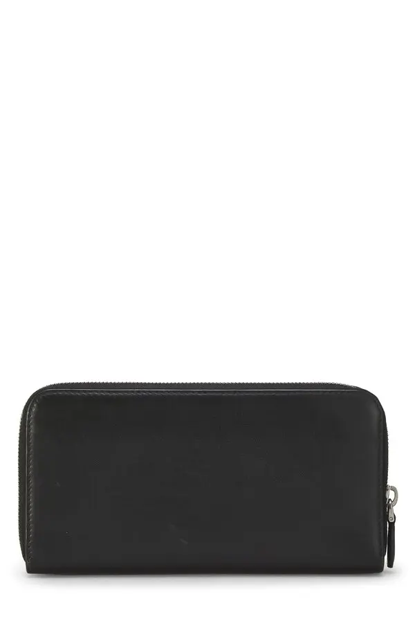 Prada Printed Calfskin Zip-around Wallet