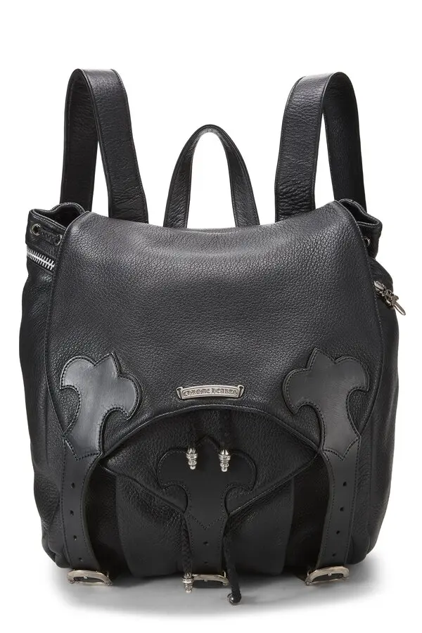 Chrome Hearts Fleur Gunslinger Backpack With Sterling Silver Hardware - Black