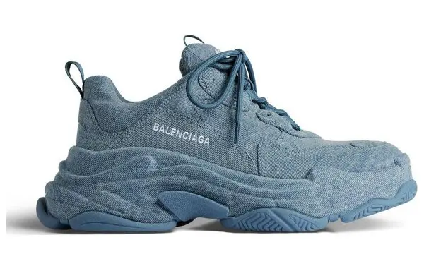 Balenciaga Triple S Sneakers 'blue Denim