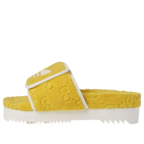 Adidas X Gucci Gg Platform Sandals - Yellow