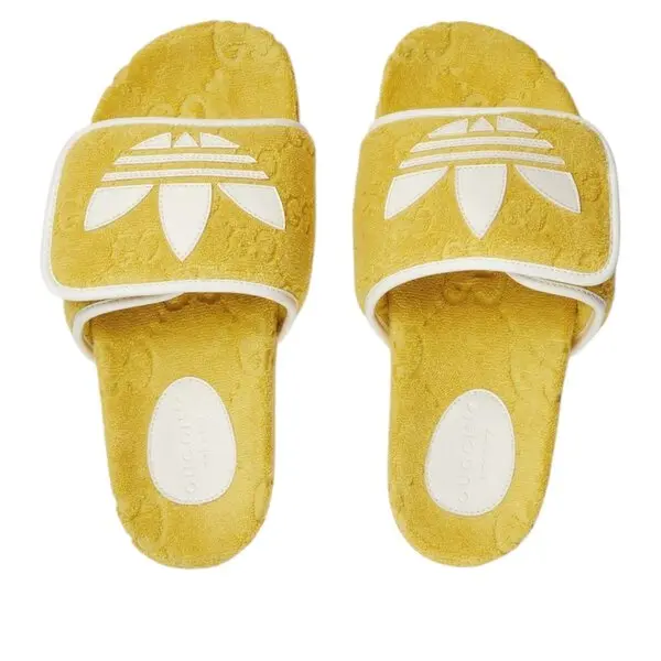 Adidas X Gucci Gg Platform Sandals - Yellow
