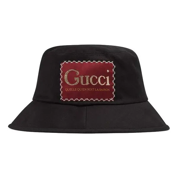 Gucci Cotton Bucket Hat - Black