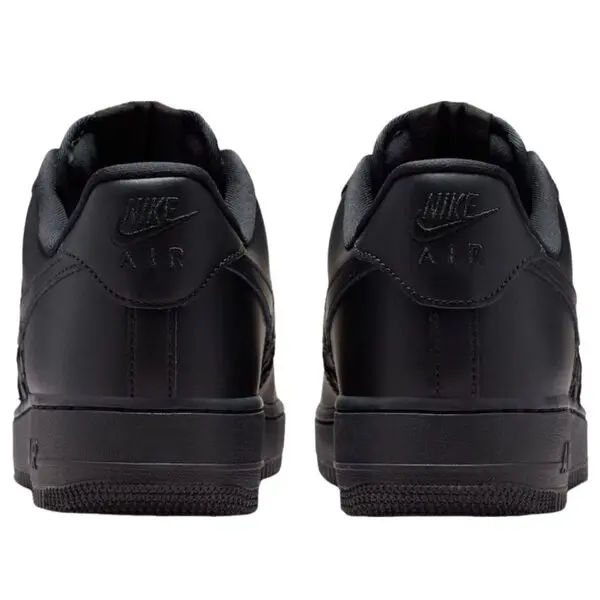 Nike Force 1 Low "black Stars" Sneakers - Black/metallic Silver