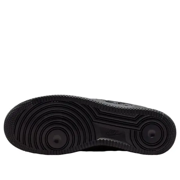 Nike Force 1 Low "black Stars" Sneakers - Black/metallic Silver
