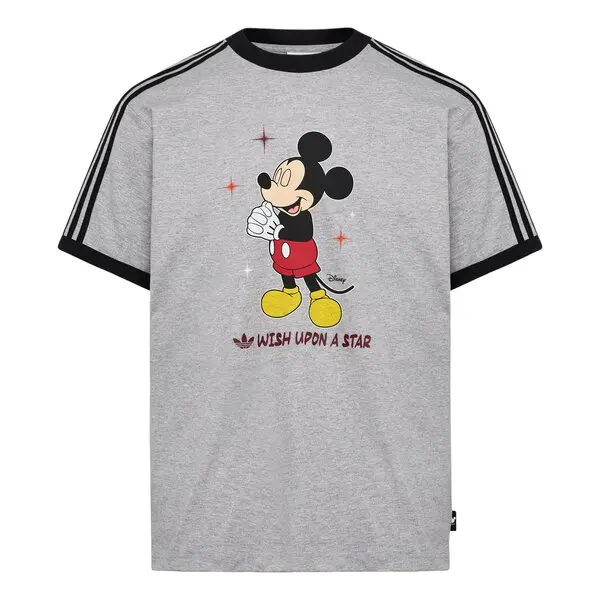 Adidas X Disney Mickey Mouse Wish T-shirt Asia Sizing - Grey