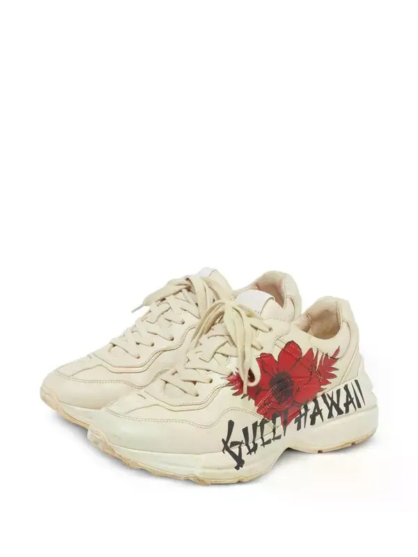 Gucci Rhyton Hawaii Sneakers - Neutrals