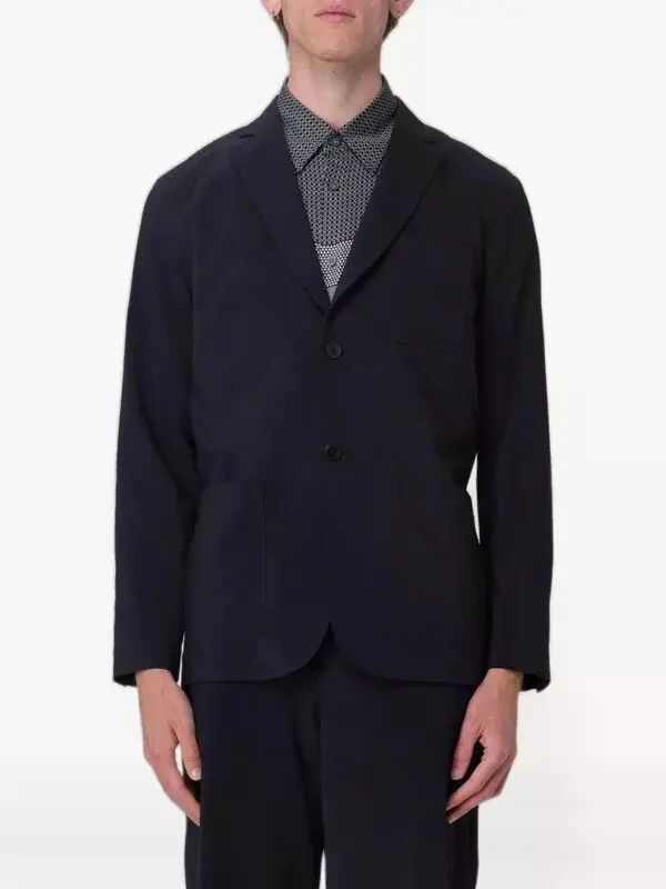 Armani Exchange Seersucker Single-breasted Blazer