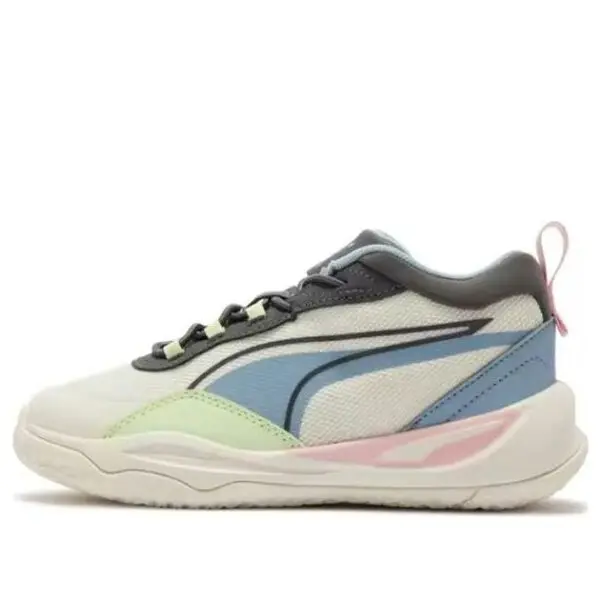 PUMA Playmaker Ac Lace Up Sneakers - Beige/blue