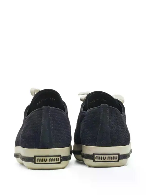 Miu Miu Cap Toe Lace-up Sneakers