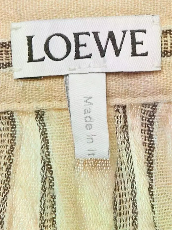 Loewe Ruched Striped Maxi Skirt