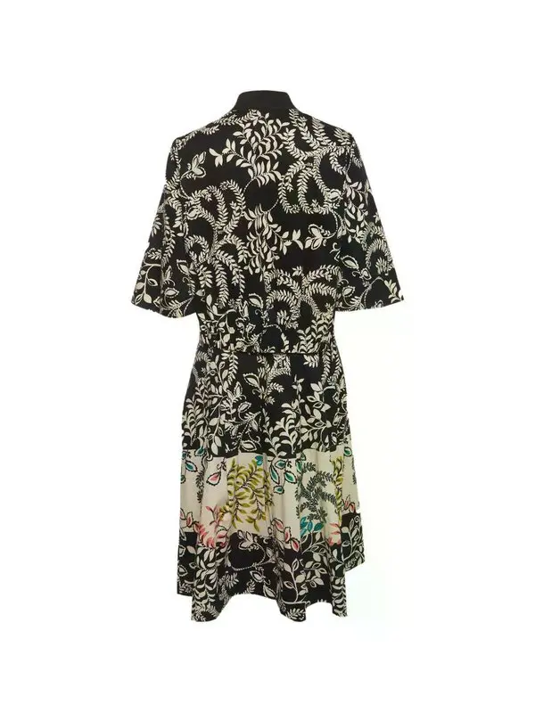 424 Leaf-print Bomber Jacket And Pleated Skirt Set