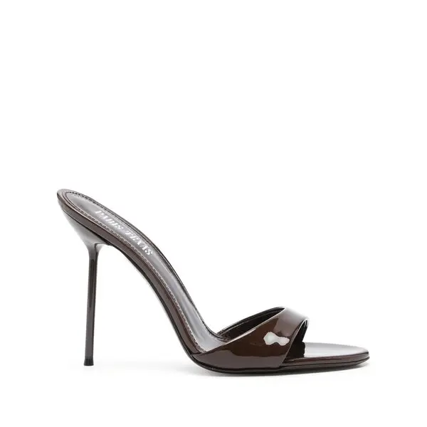 Paris Texas Single Toe Strap High Stiletto Heel Sandals - Brown