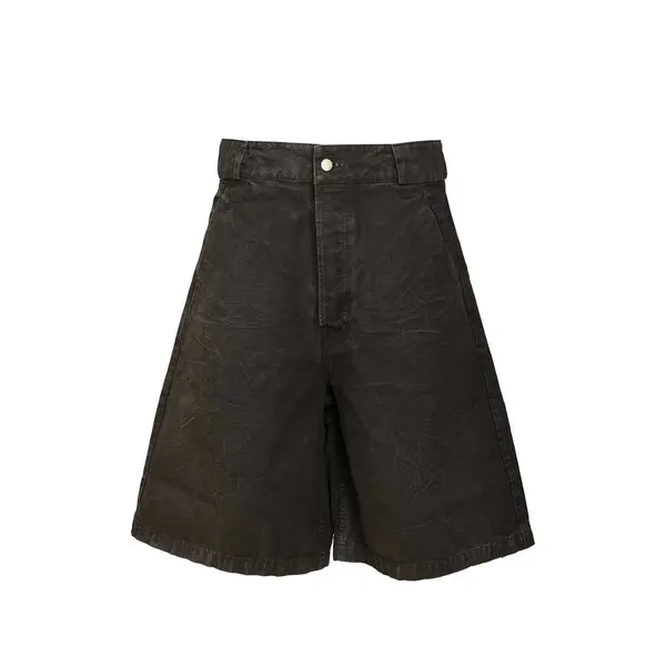 Fear Of God Washed Denim Shorts - Black