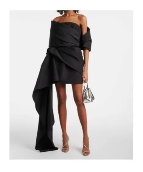 Oscar De La Renta Asymmetric Mini Dress