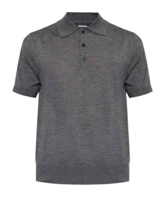 Dsquared2 Short Sleeve Polo Shirt - Black