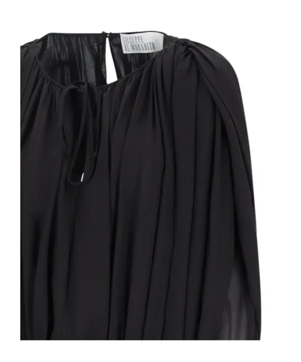 Giuseppe Di Morabito Long Sleeved Draped Mini Dress