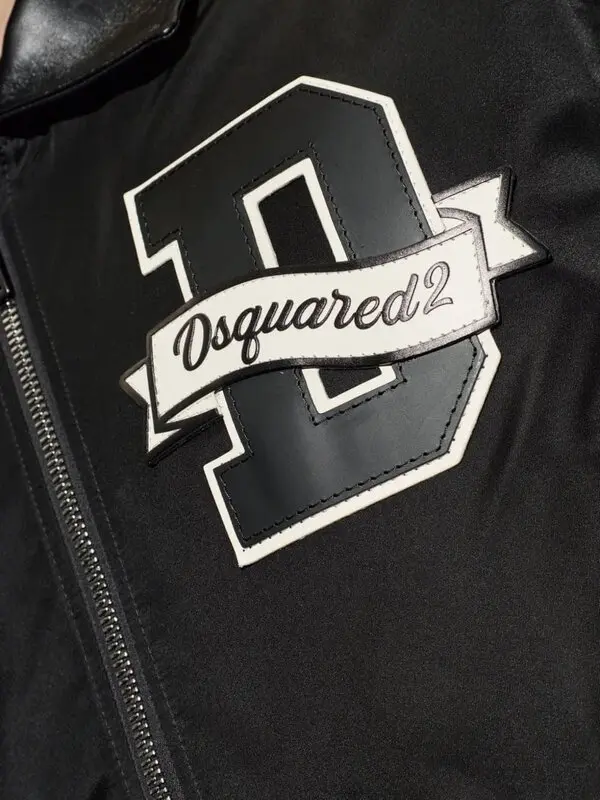 Dsquared2 Logo-patch Panelled Bomber Jacket
