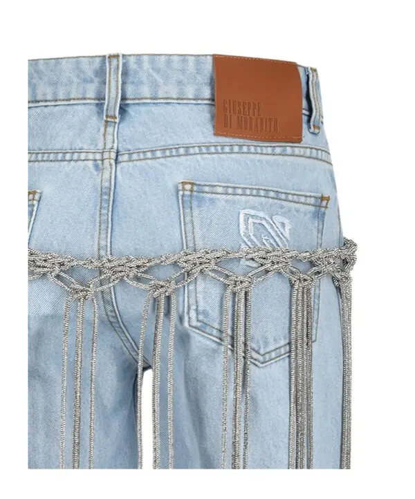 Giuseppe Di Morabito Detachable Belt Cropped Jeans
