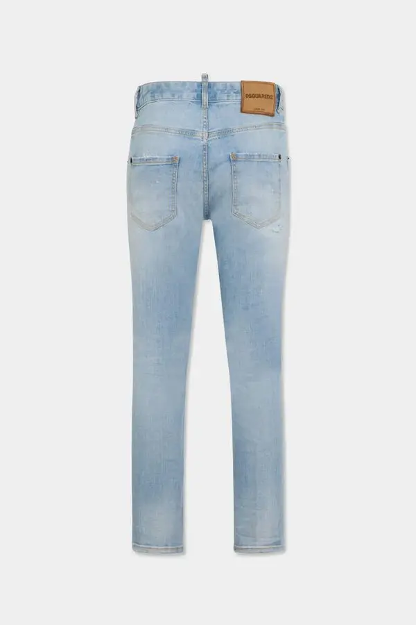 Dsquared2 Super Bleached Stretch Teddy Jeans