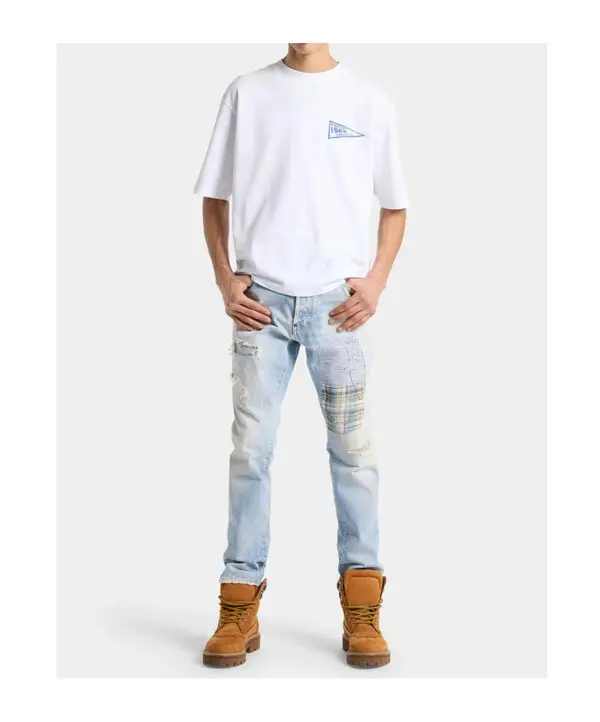 Dsquared2 Patched Superlite Teddy Jeans