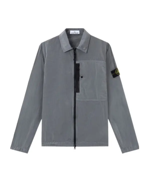 Stone Island Logo Patch Zip-up Jacket