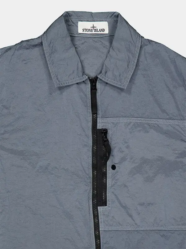 Stone Island Logo Patch Zip-up Jacket