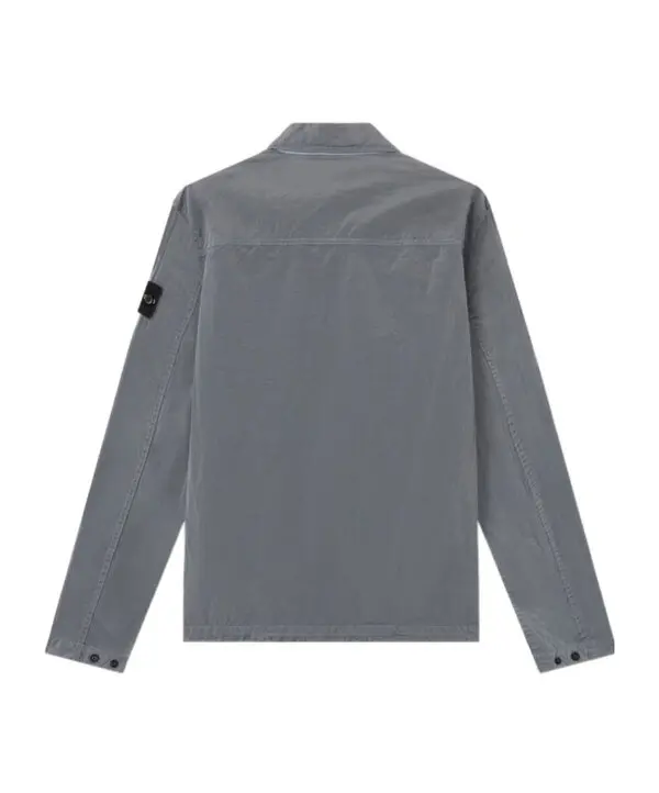 Stone Island Regular-fit Zip-up Overshirt With Chest Pocket