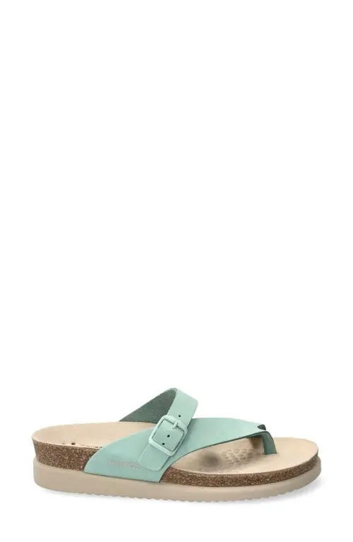 Mephisto Helen Toe Loop Sandal - Light Grass
