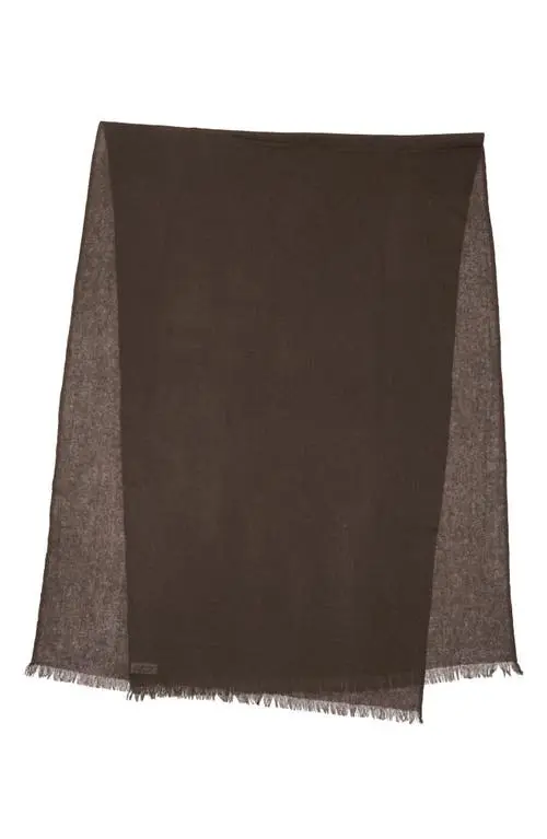 Nordstrom Textured Cashmere Scarf - Coffee Bean