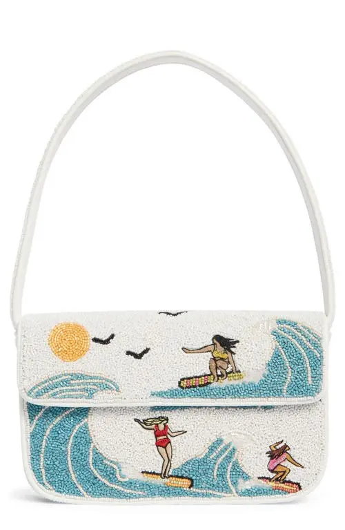 Staud Tommy Beaded Shoulder Bag - Surf Babes