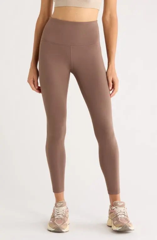 Zella Live In High Waist 7/8 Leggings - Brown Quartz