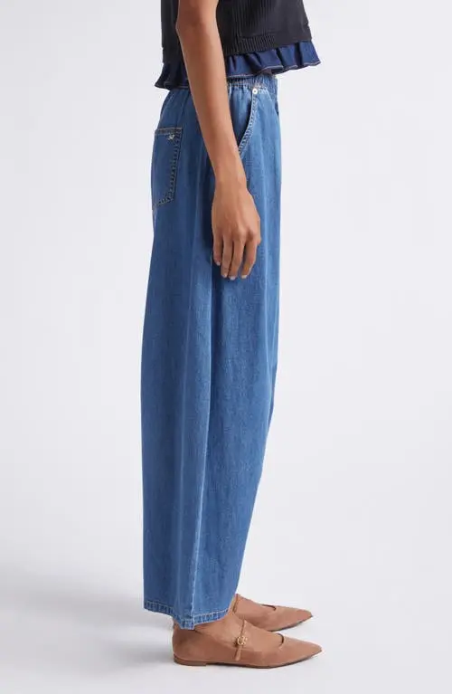 Cinq À Sept Brooks Barrel Leg Drawstring Ankle Jeans