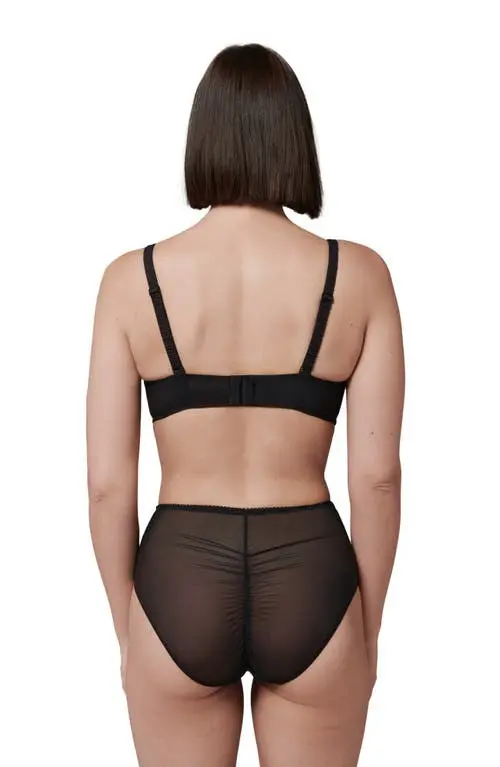 Simone Perele Intrigue Sheer Underwire Demi Bra - Black