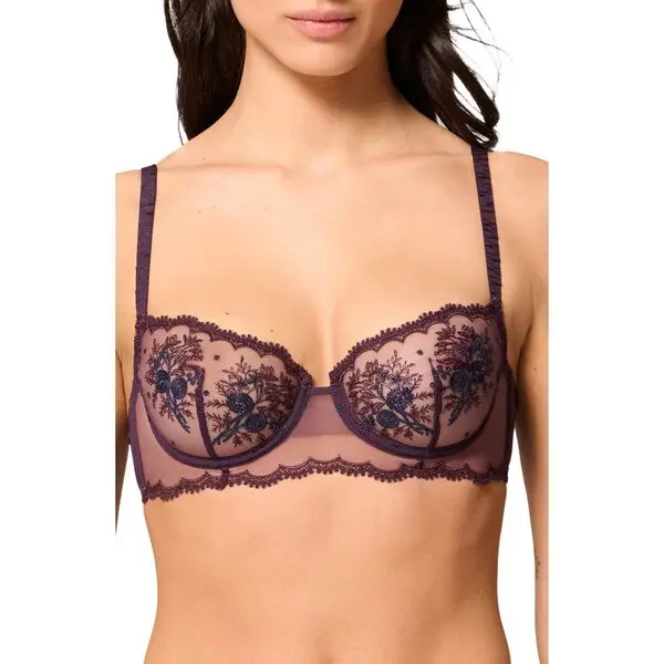 Simone Perele Intrigue Sheer Underwire Demi Bra - Fig